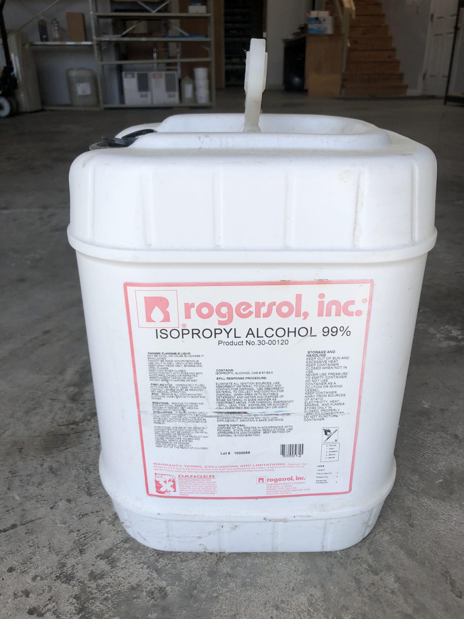 Isopropyl Alcohol 99%, 5 Gallon - SEPS Graphics – sepsgraphics.com