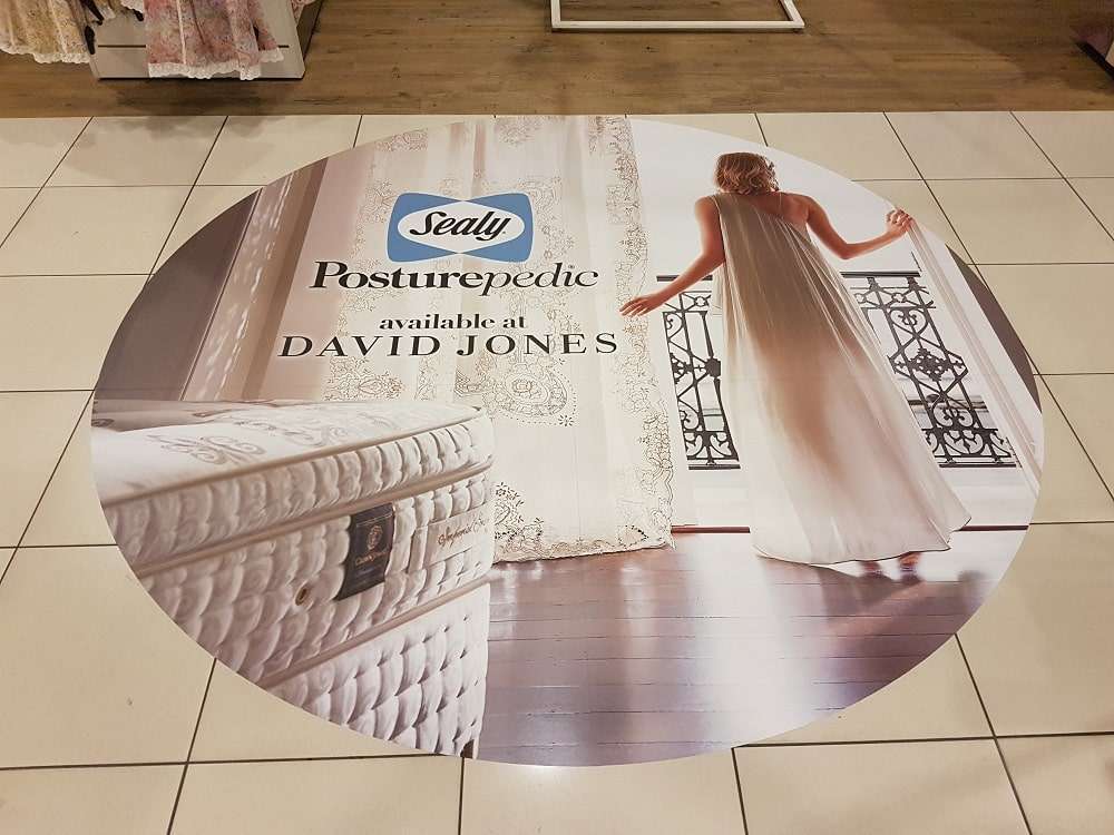 Printable Walk On Graphics, floor Graphics, white vinyl and ...