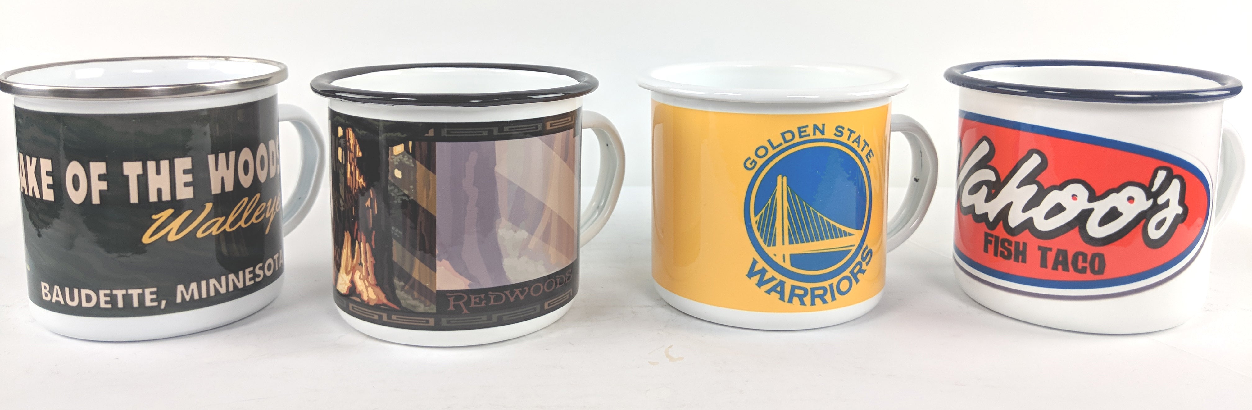 Sublimation Camper Mug, 12 oz. White, 4 Colors Rims to choose from, 48 ...