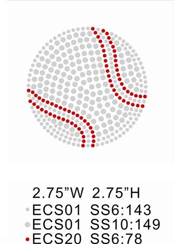 Baseballs, 2.75"x2.75", 6 each - SEPS Graphics – sepsgraphics.com
