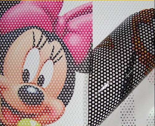 Printable Perforated One-Way Vision Film, Economy Exterior 54"x50 ...